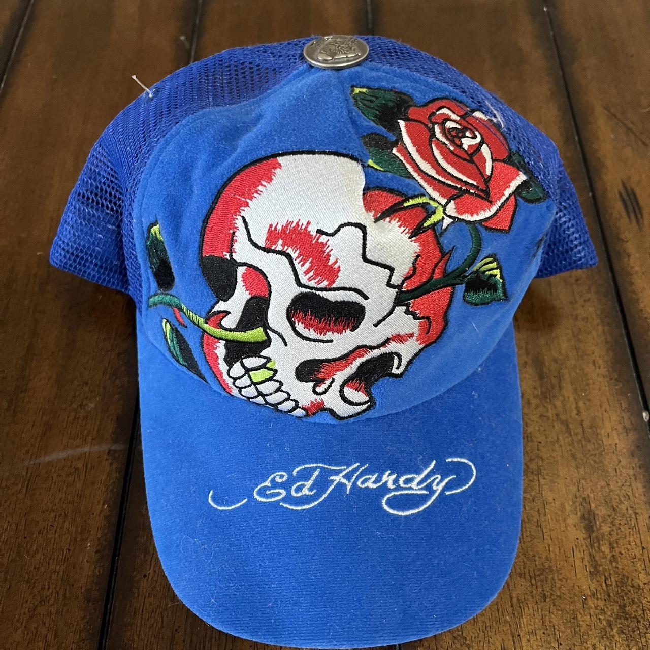 Ed Hardy trucker hat - Depop