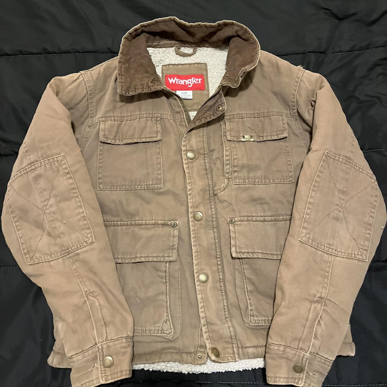 Vintage wrangler jacket Very soft on inside !... - Depop