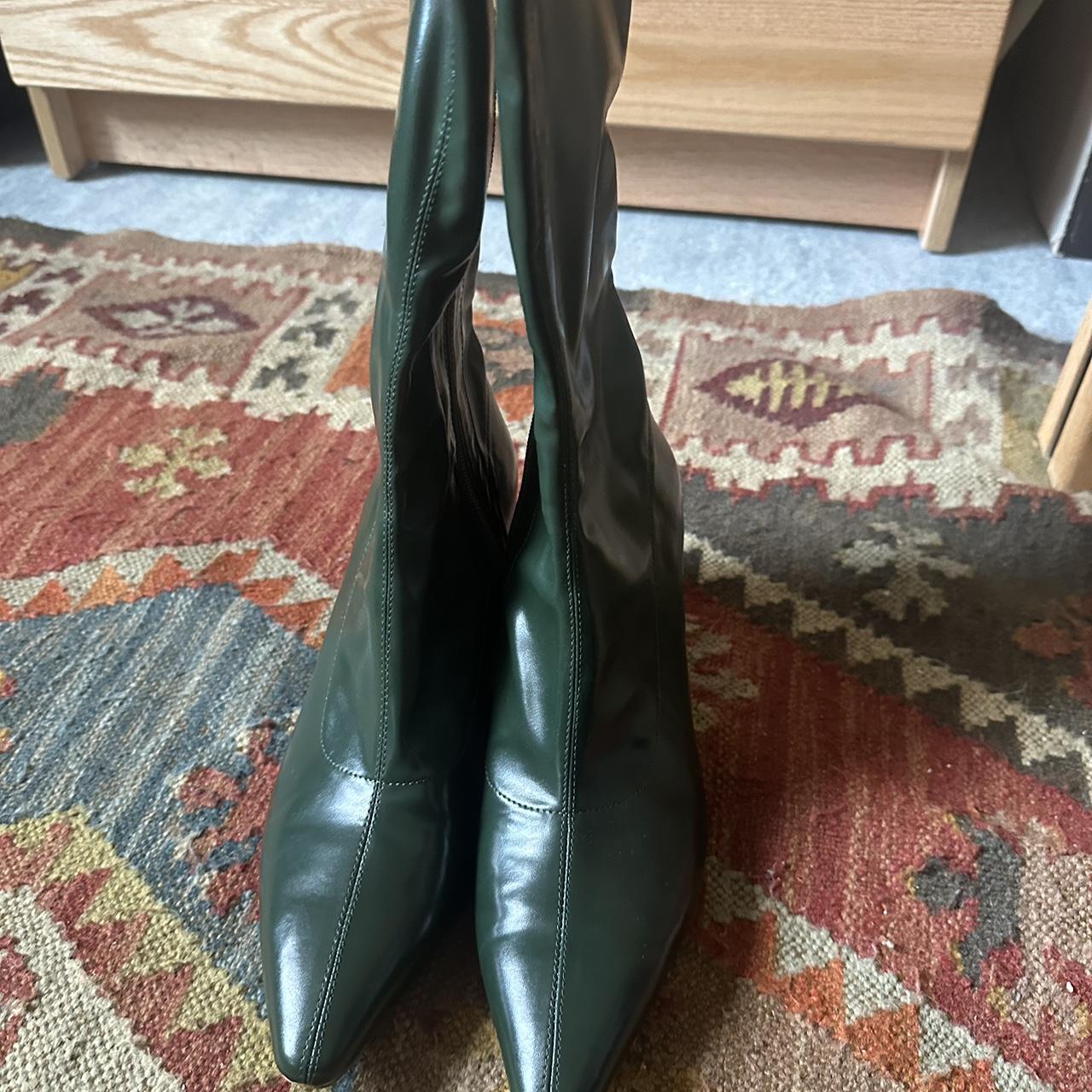 silent D green boots, super cute I just dont wear... - Depop
