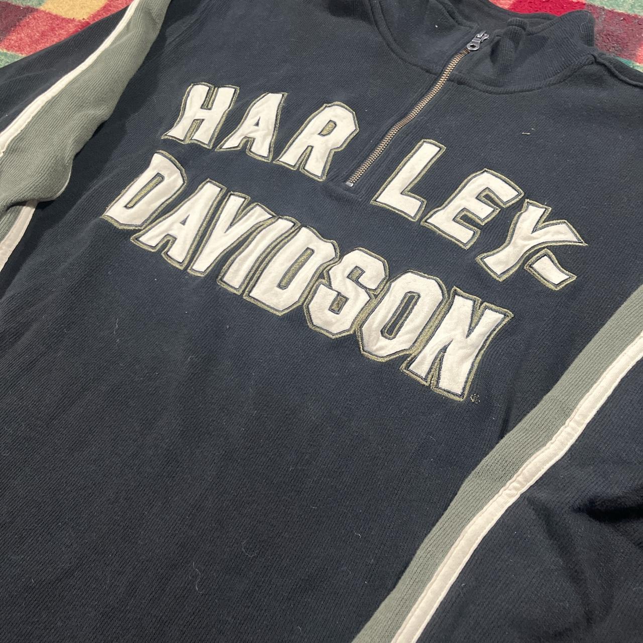 Super sick Harley Davidson Quarter Zip... - Depop