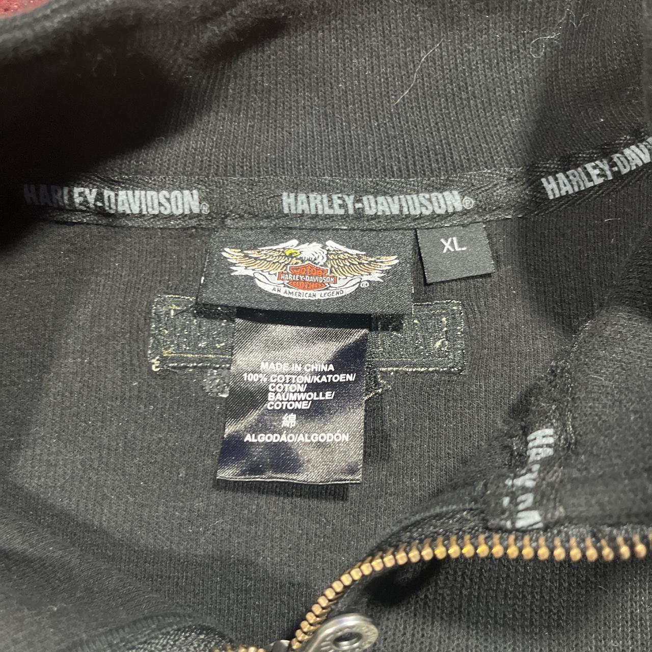 Super sick Harley Davidson Quarter Zip... - Depop