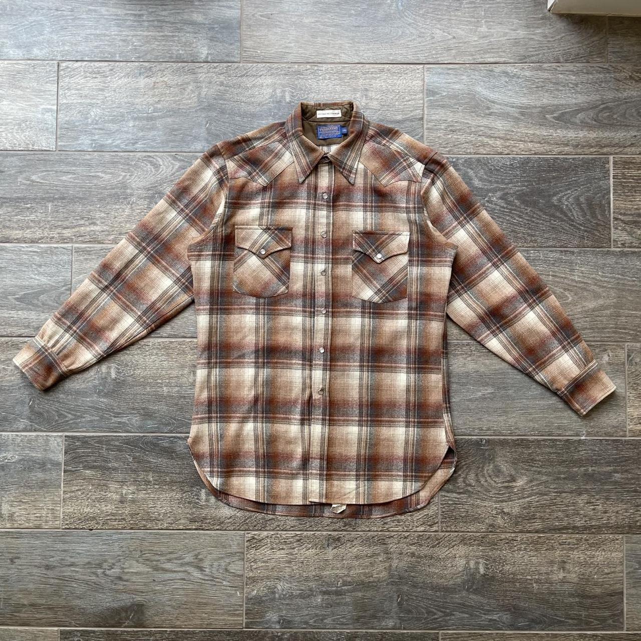 Vintage 60’s Pendleton Western Wear Wool Button-Up... | Depop