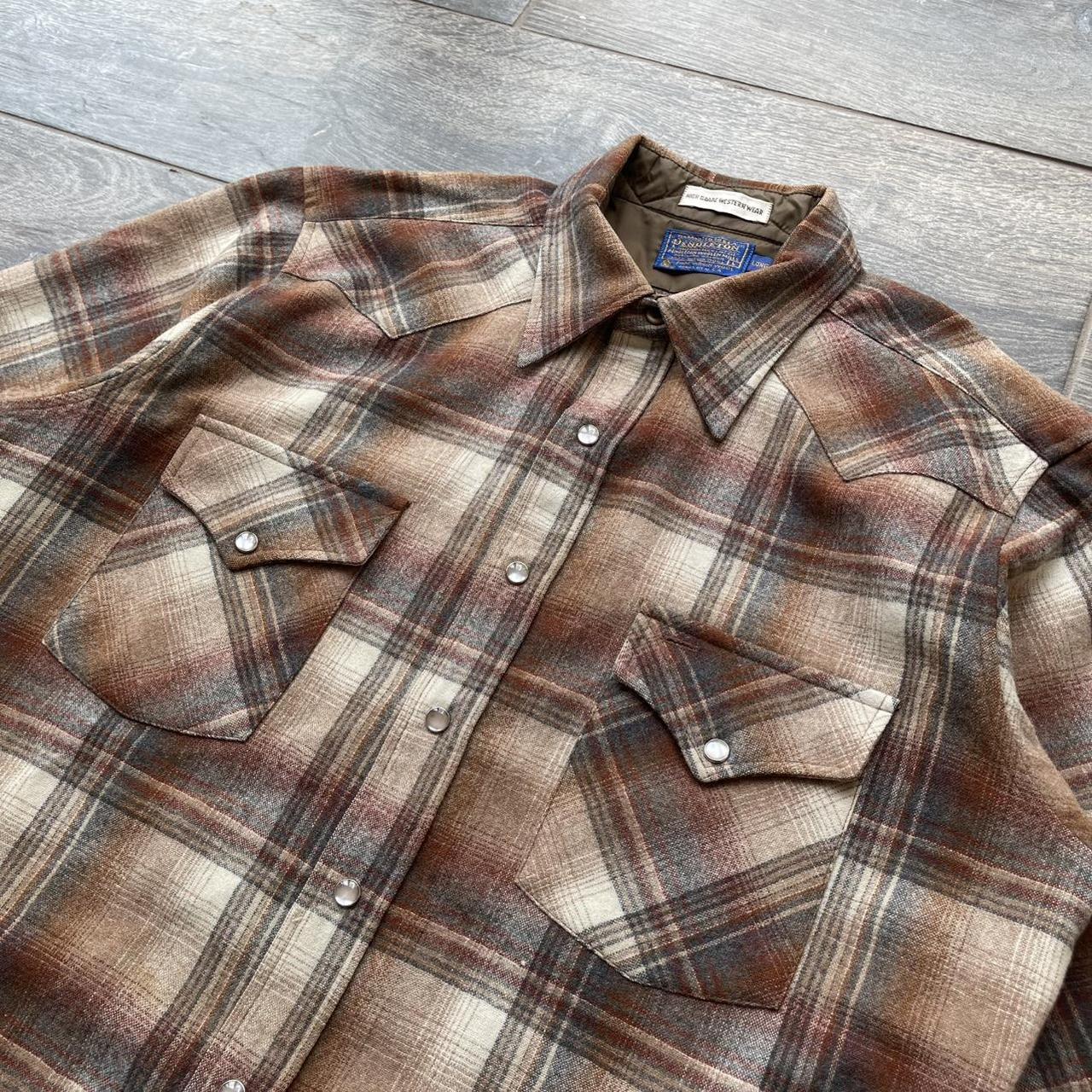 Vintage 60’s Pendleton Western Wear Wool Button-Up... | Depop