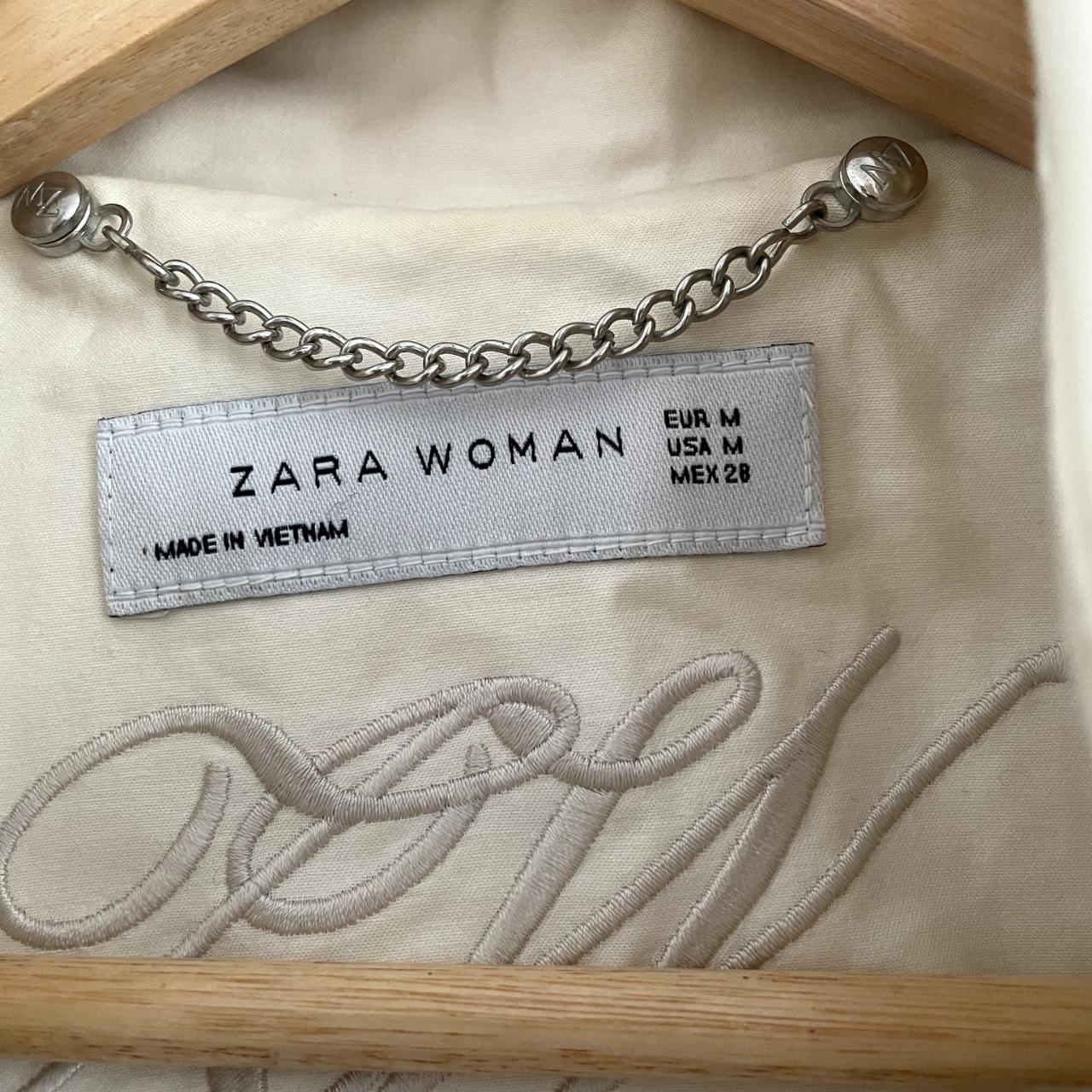 Zara cream trench coat with belt and buttons. Great... - Depop