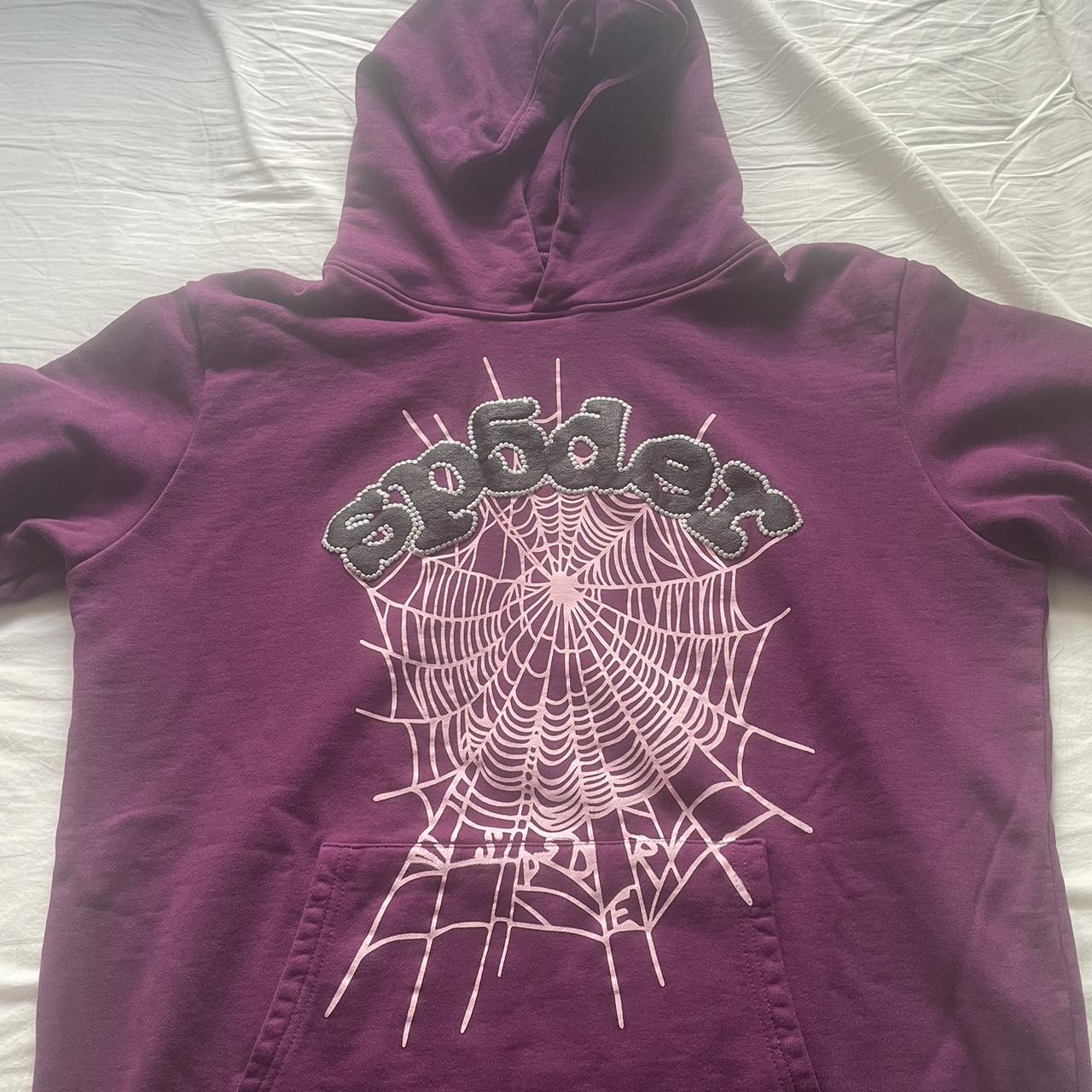 Sp5der Web Hoodie “Grape” willing to negotiate... - Depop