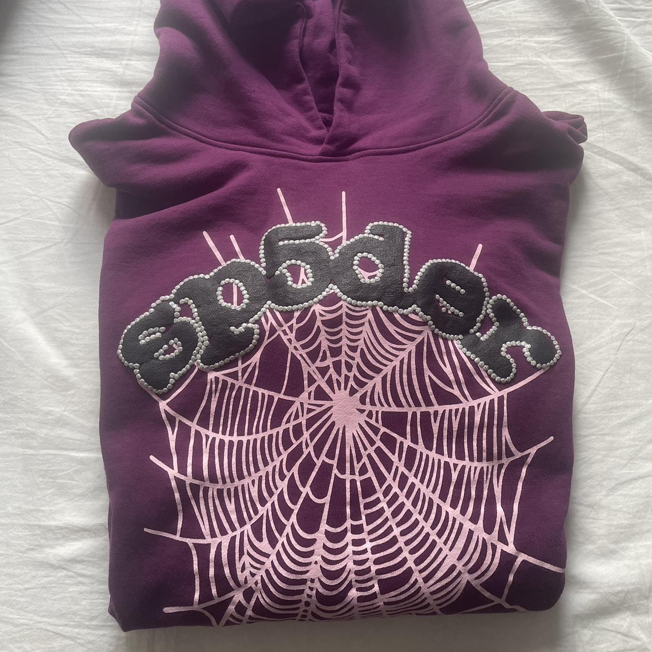 Sp5der Web Hoodie “Grape” willing to negotiate... - Depop