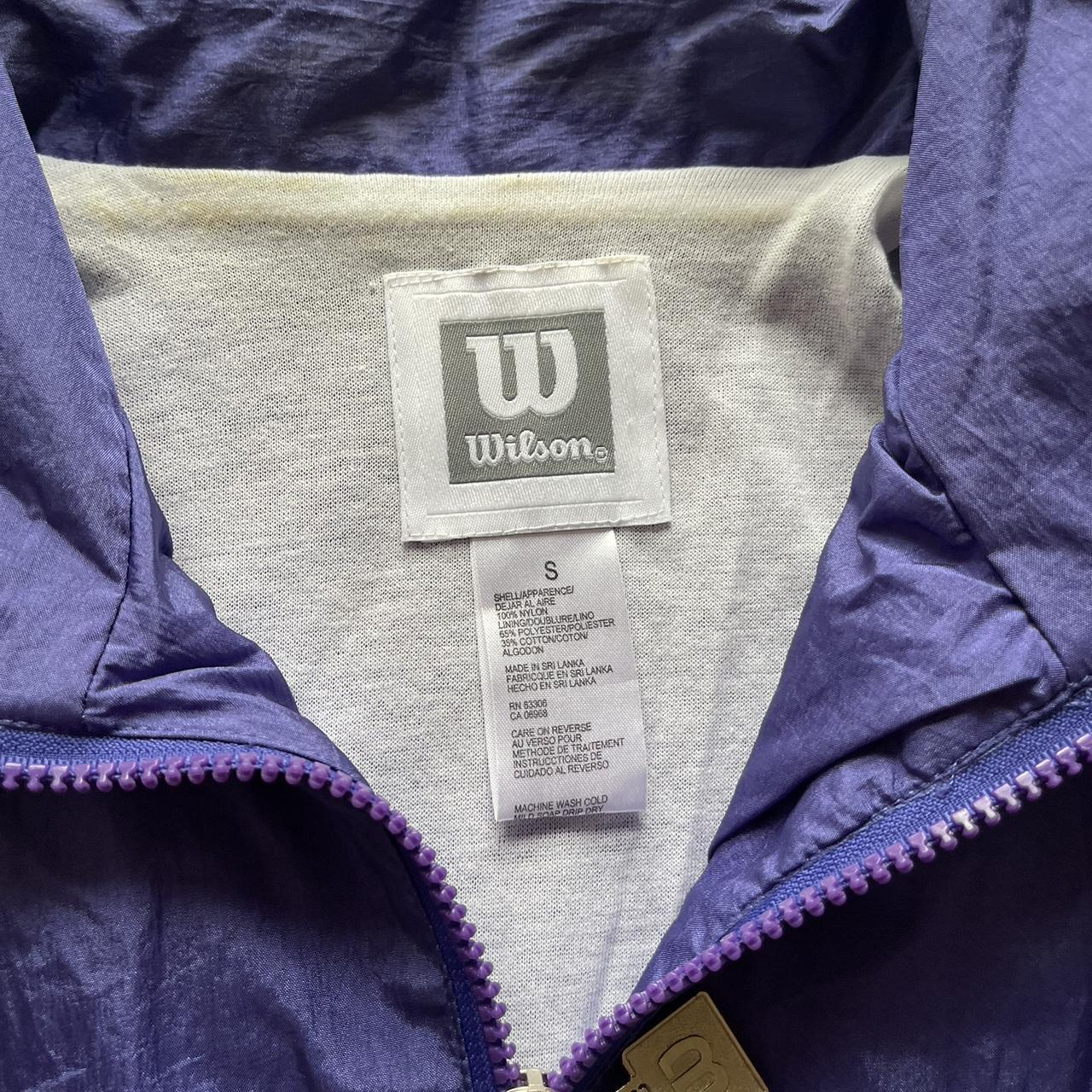 totally rad vintage Wilson windbreaker💜🩵 love the... | Depop
