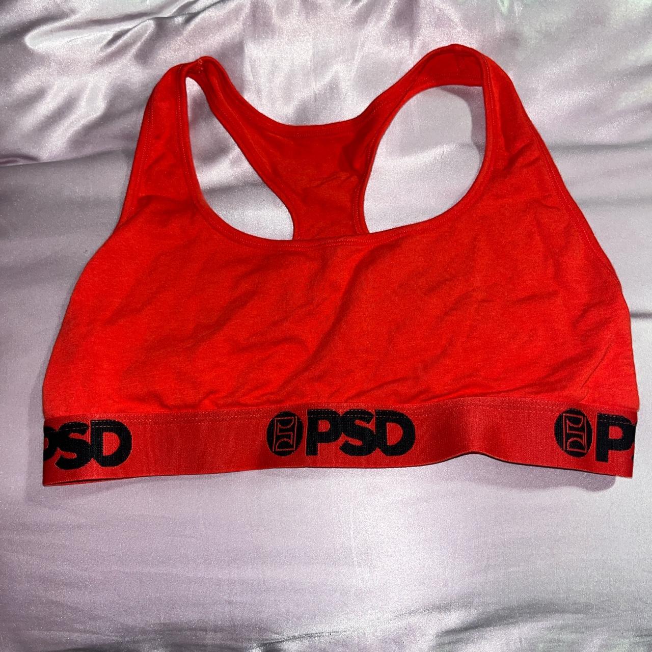 Red PSD sports bra never worn - Depop