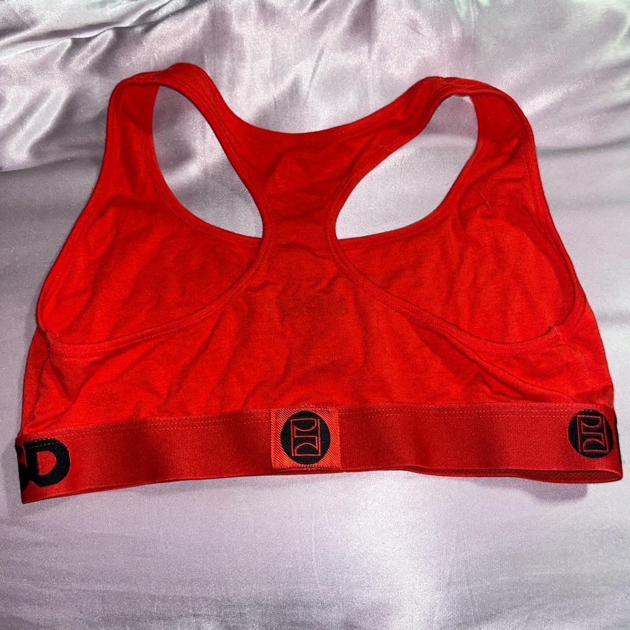 Red PSD sports bra never worn - Depop