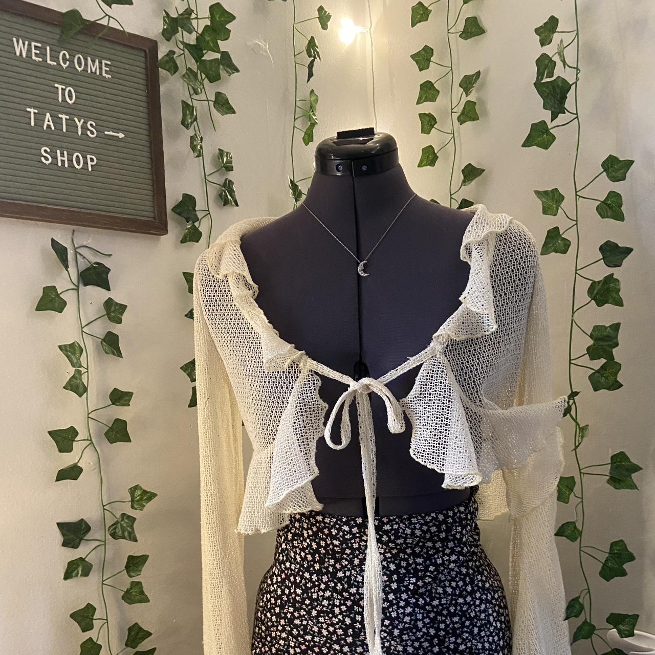 Cute cottage core midi skirt Hits a little more... - Depop