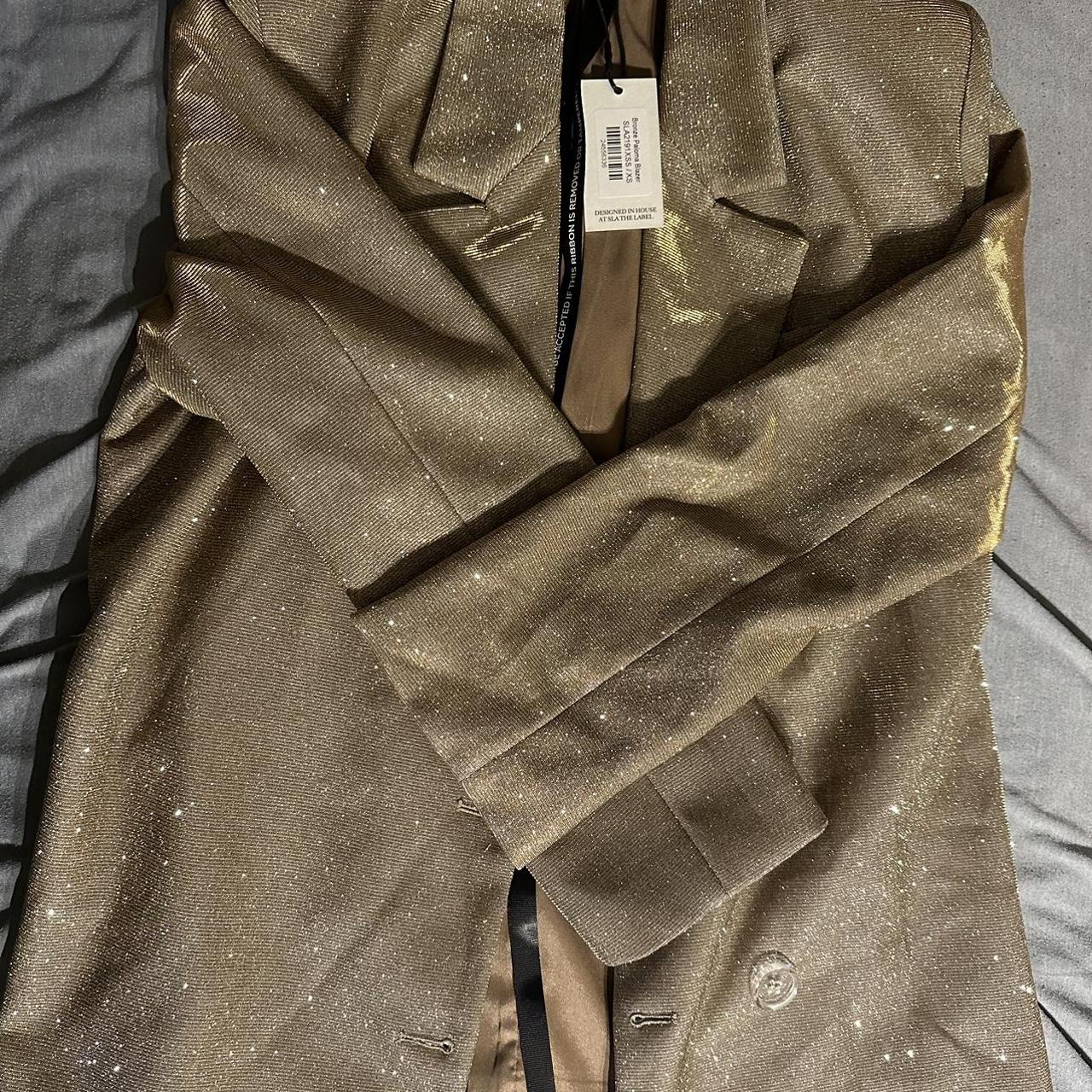 SLA the label glitter oversized blazer never worn... - Depop