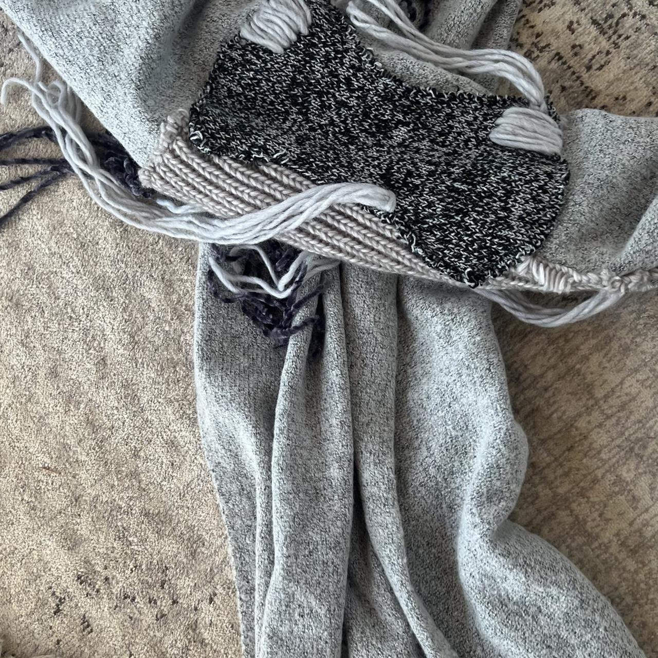 Mixed texture scarf. From zara, so cute and unique.... - Depop
