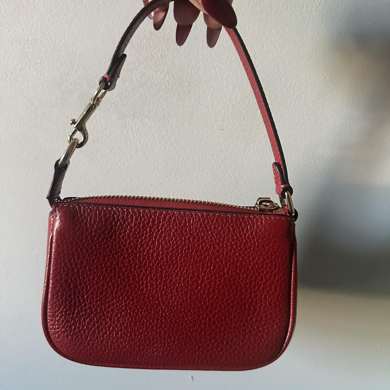 Mini Red Coach bag + Mini Skinny ID Wallet Red mini... | Depop