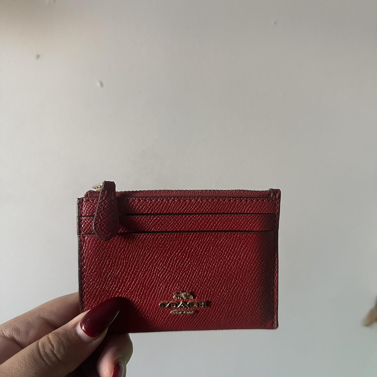 Mini Red Coach bag + Mini Skinny ID Wallet Red mini... | Depop