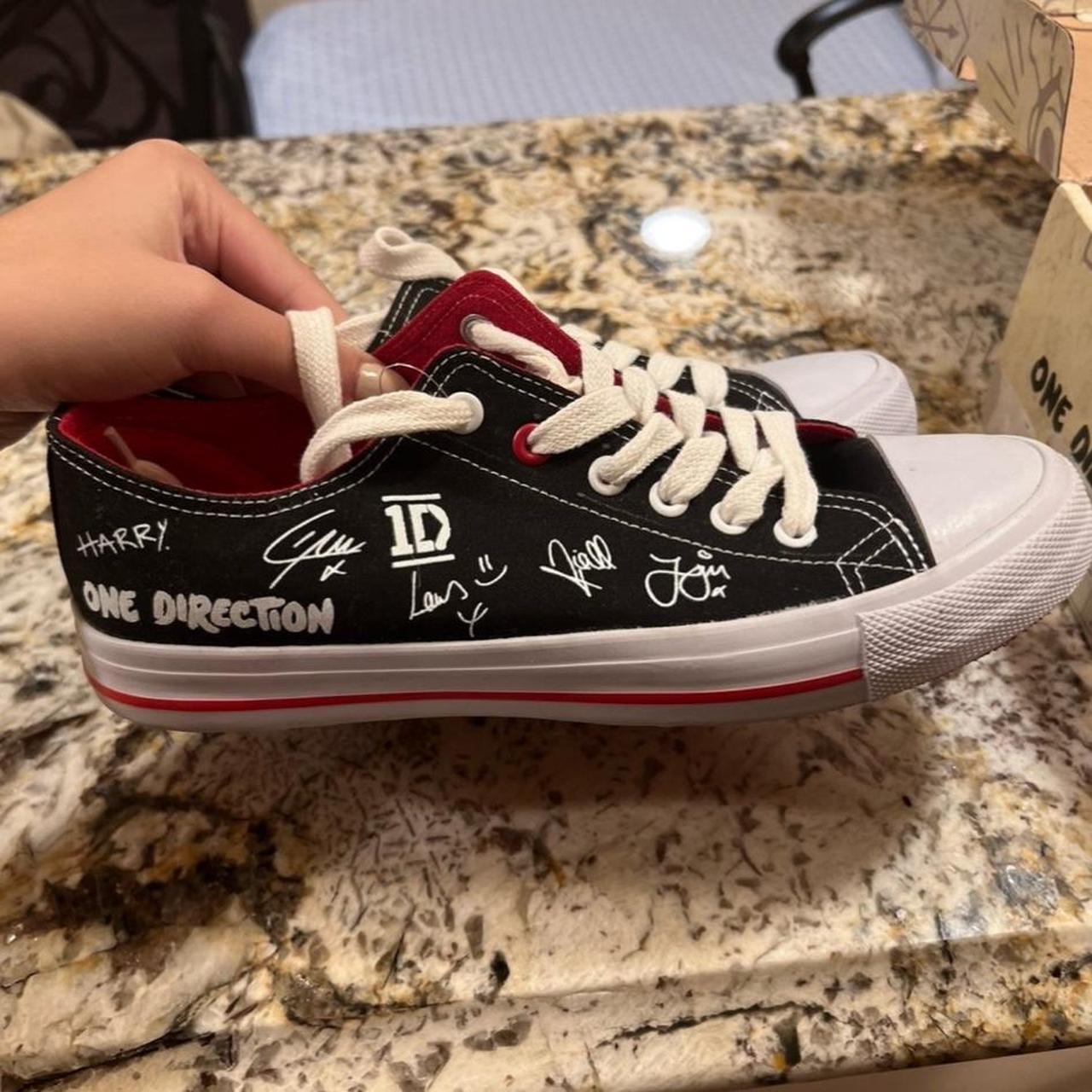 One Direction Shoes Box has some wear and tear.... - Depop