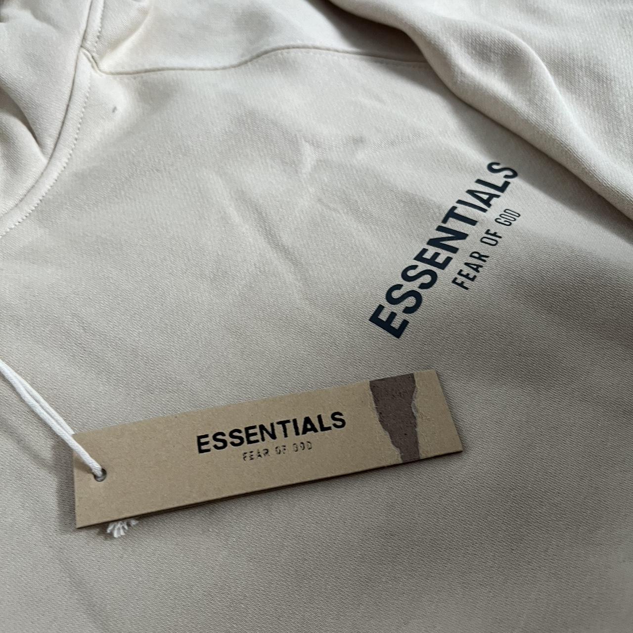 Beige essentials Hoodie is still in perfect... - Depop