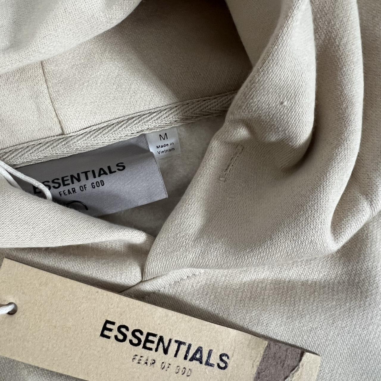 Beige essentials Hoodie is still in perfect... - Depop