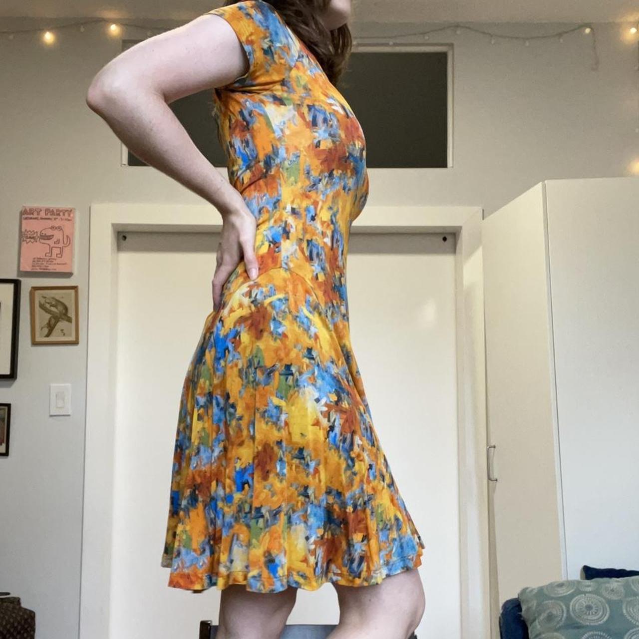 Isabel de Pedro designer slinky, stretchy, floral... - Depop
