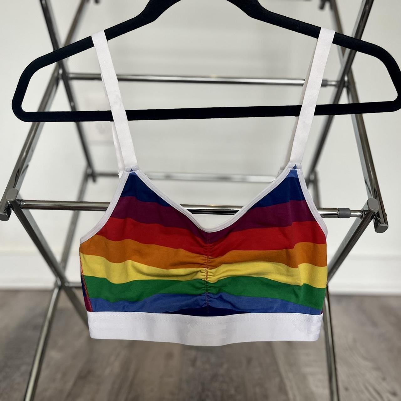 Rainbow bra/bralette great for Pride 🌈 - Depop