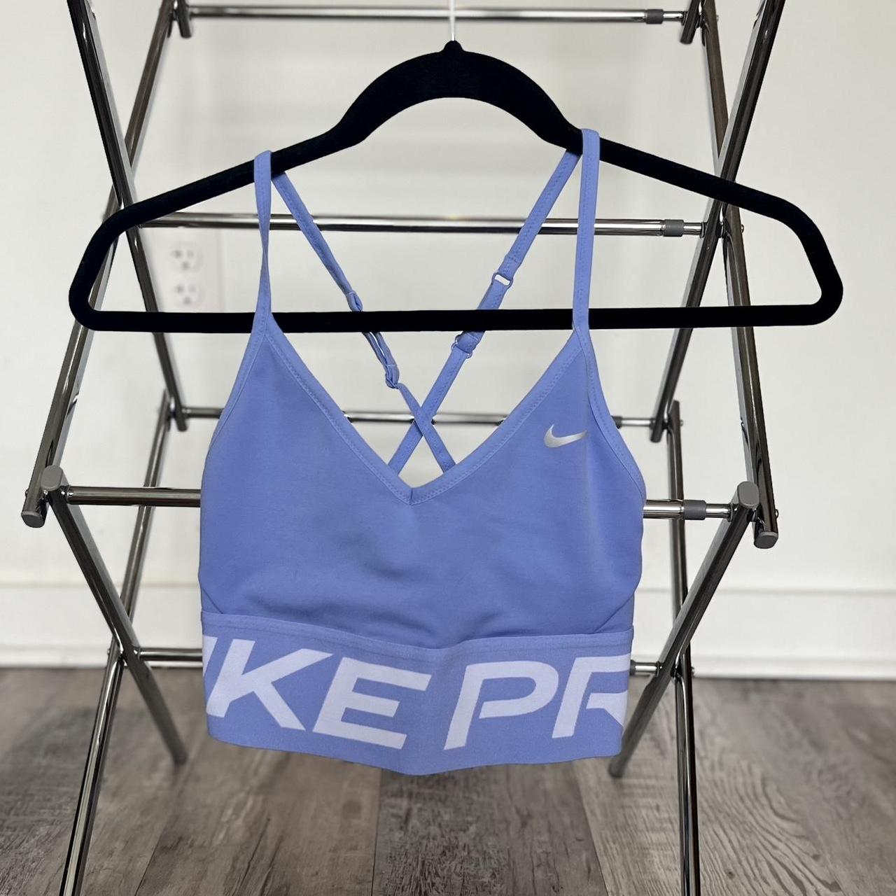 Beautiful purple Nike Pro sports bra - no pads - Depop