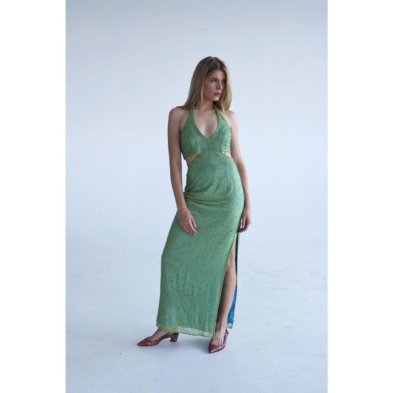 Gorgeous Y2K era SCALA evening/cocktail maxi dress.... | Depop