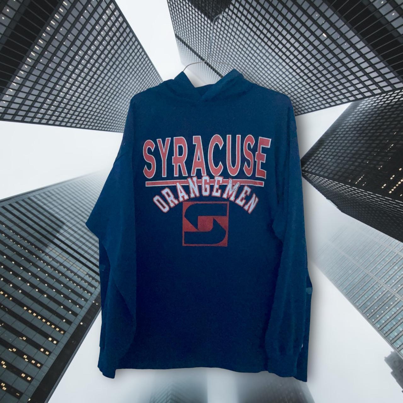 Champion Men's Navy Hoodie | Depop