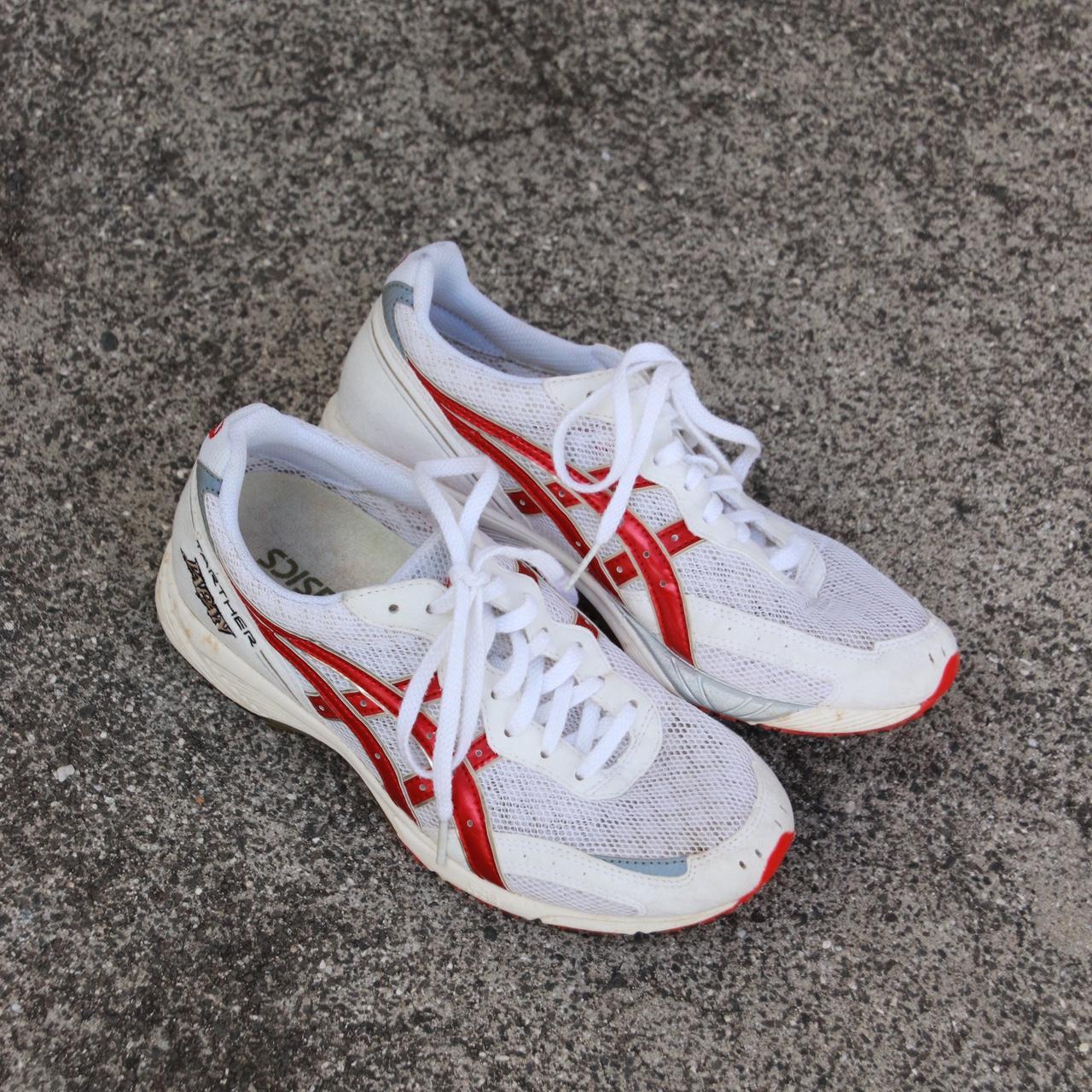ASICS TARTHER JAPAN running shoe in red and white... | Depop