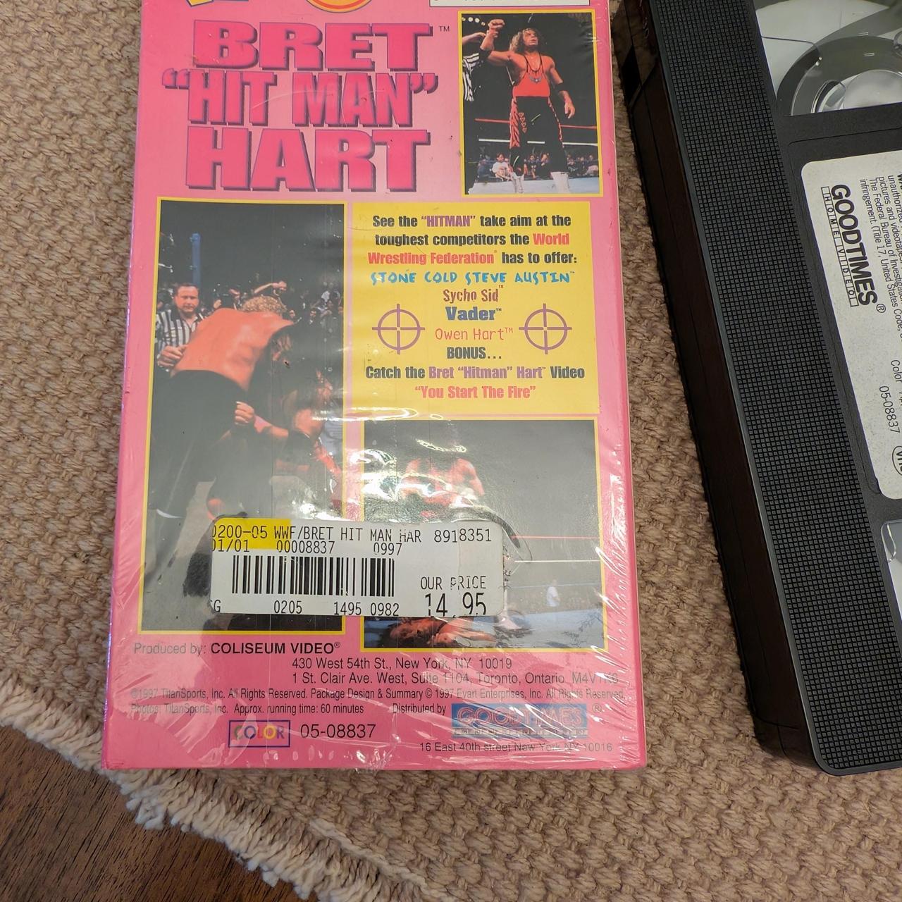 WWF BRET HITMAN HART (VHS, 1997) COLISEUM VIDEO,... | Depop