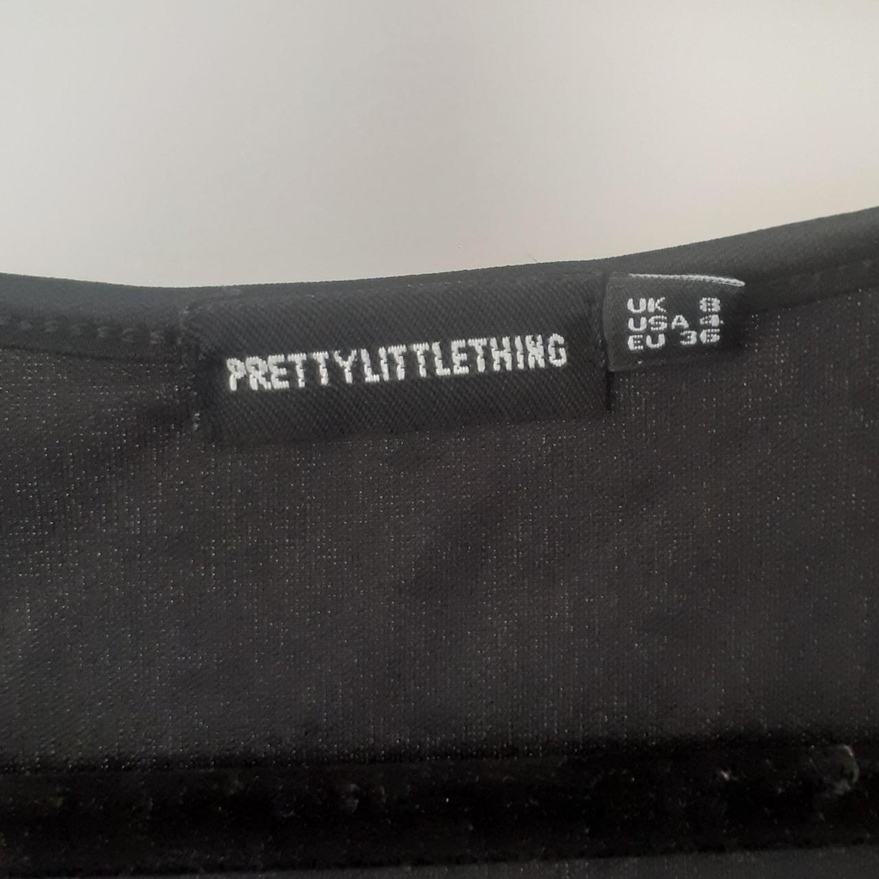 PLT dobby mesh dress Exposed midriff detail Mesh... - Depop