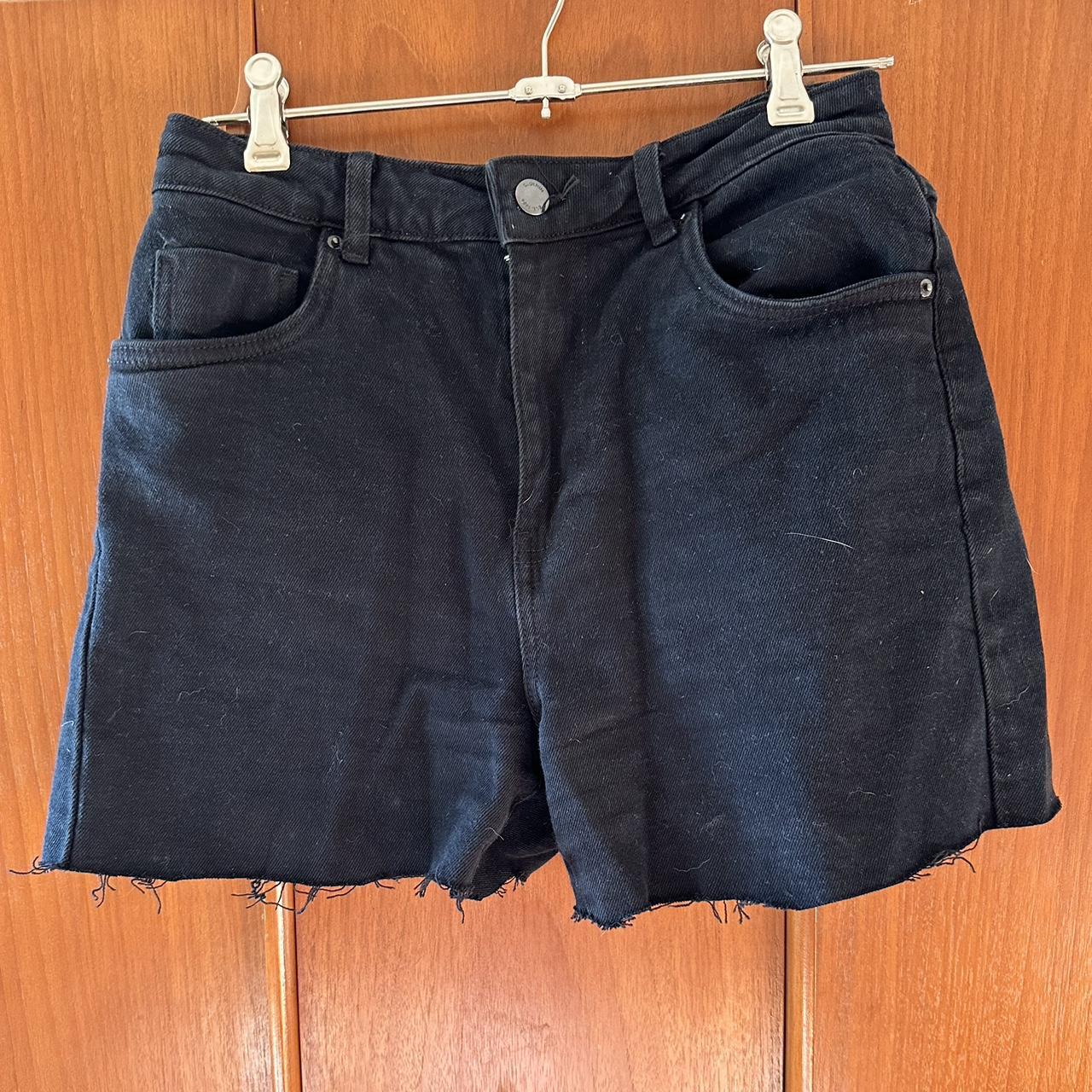 Super Cute Black Denim High Waisted Size 10 Depop