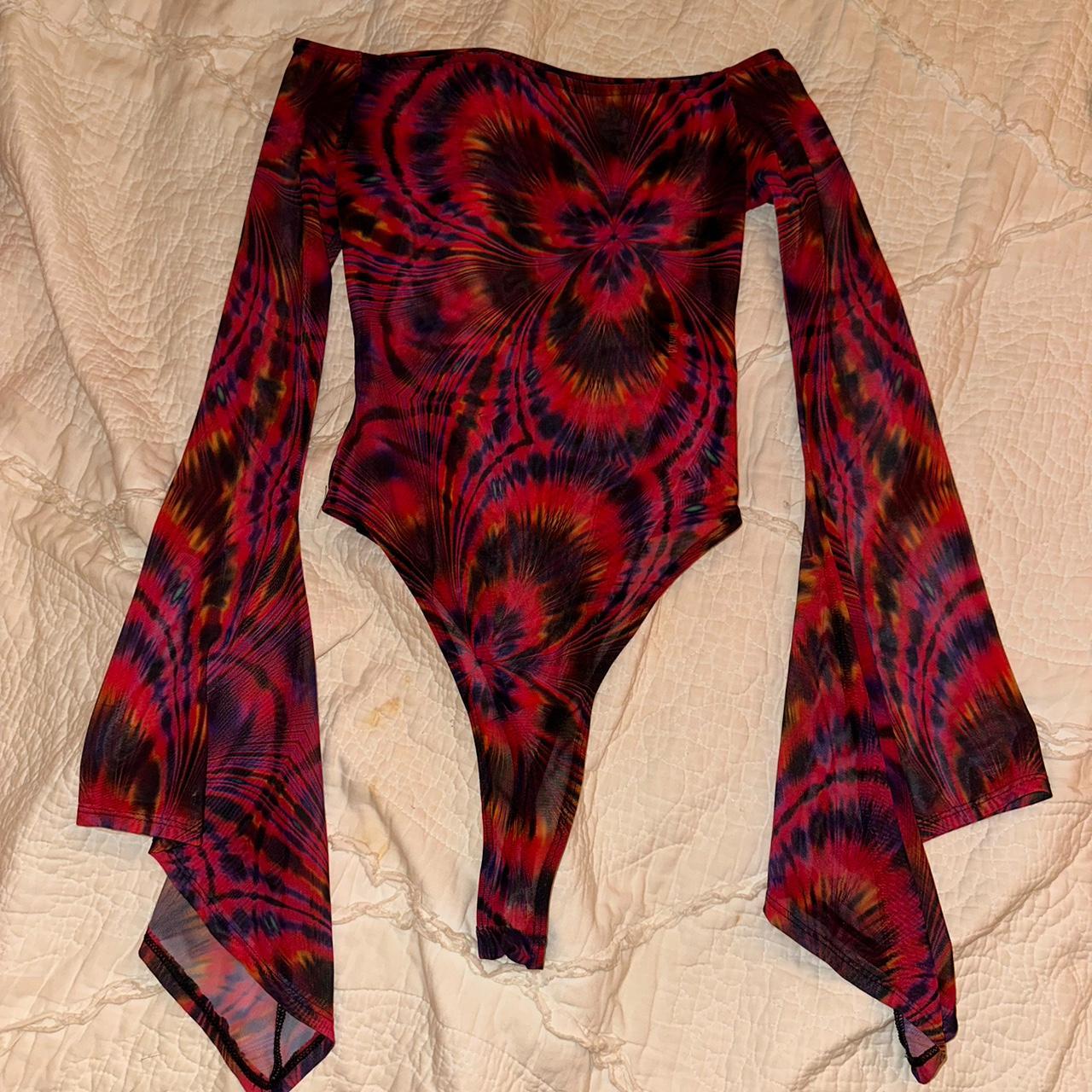 Badinka 1969 Bell sleeve Mesh Bodysuit. This is a... - Depop