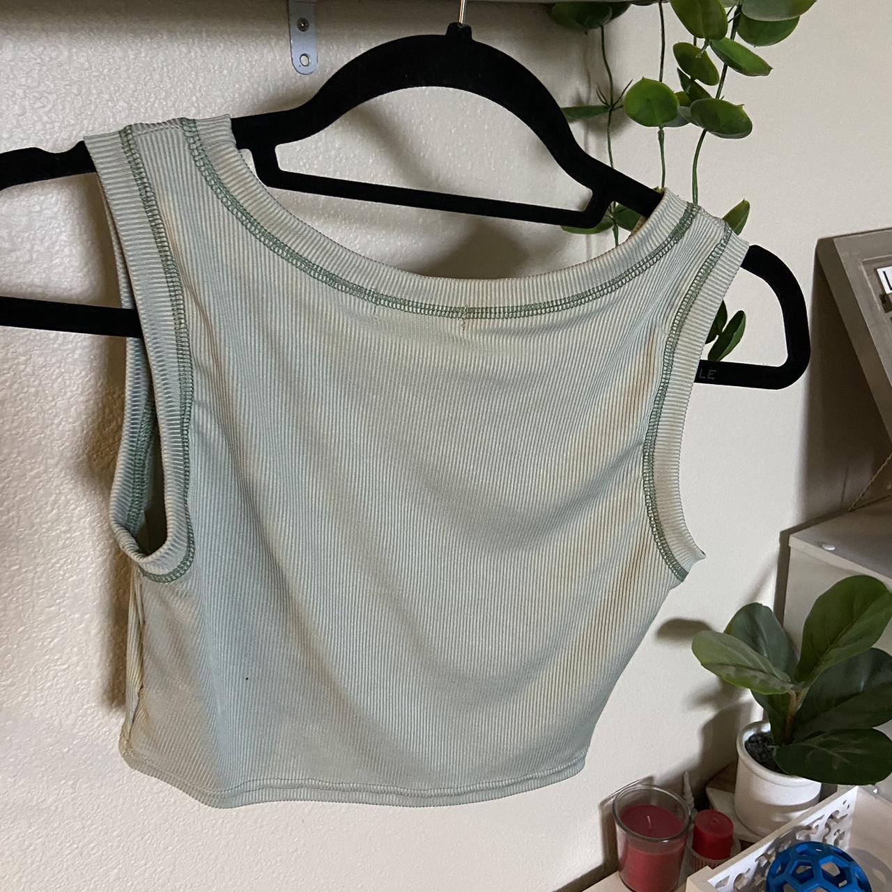 Romwe crop tank top. Cute camping theme :) #crop... - Depop