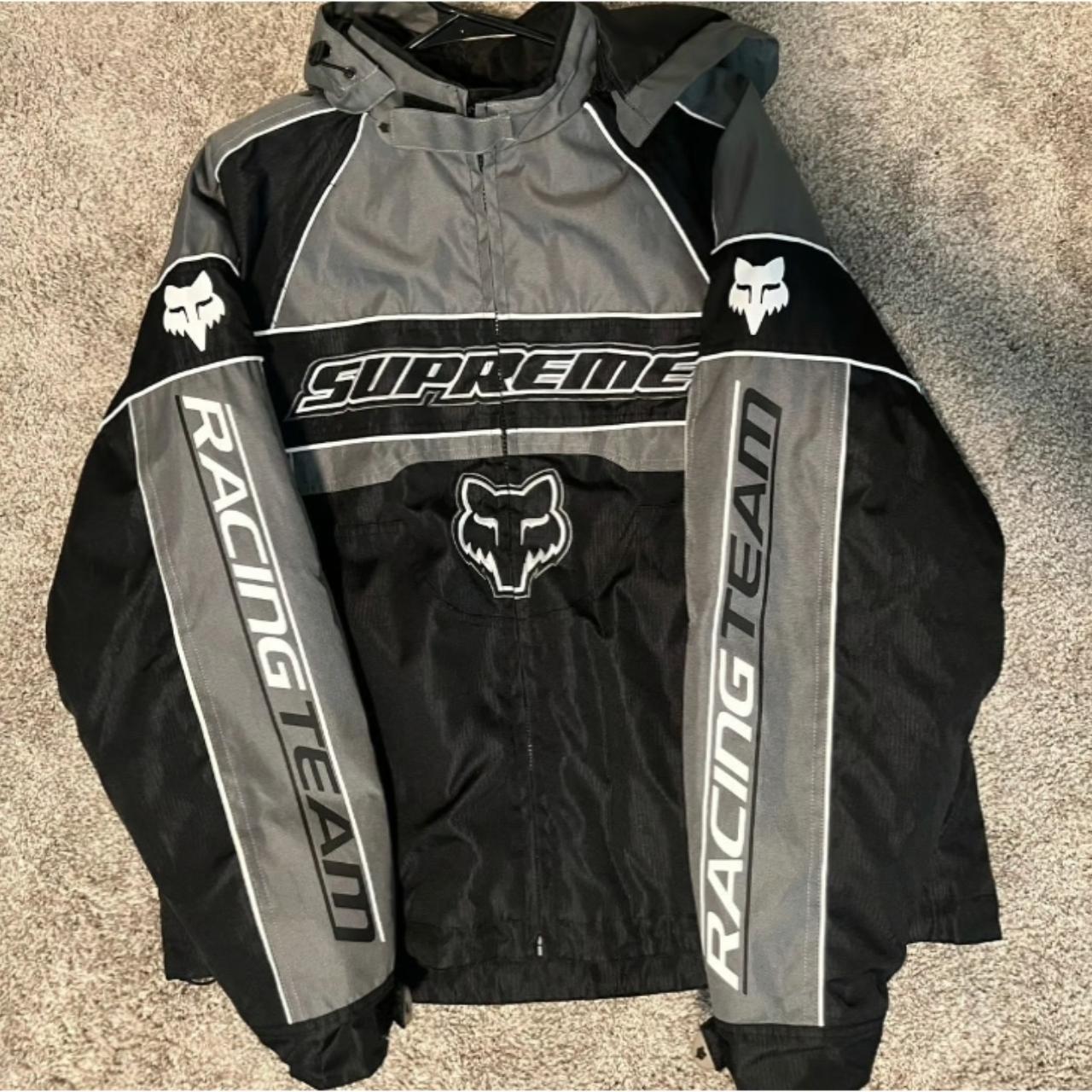 Supreme Fox Racing Jacket Black Supreme Fox Racing... - Depop