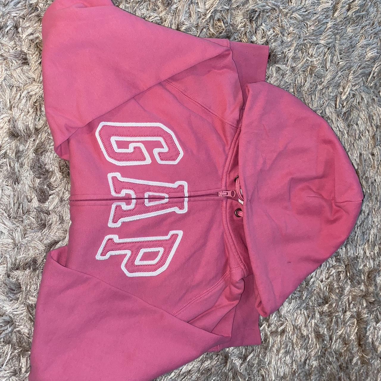 Pink Gap Hoodie Size L But Fits Like Sm Depop