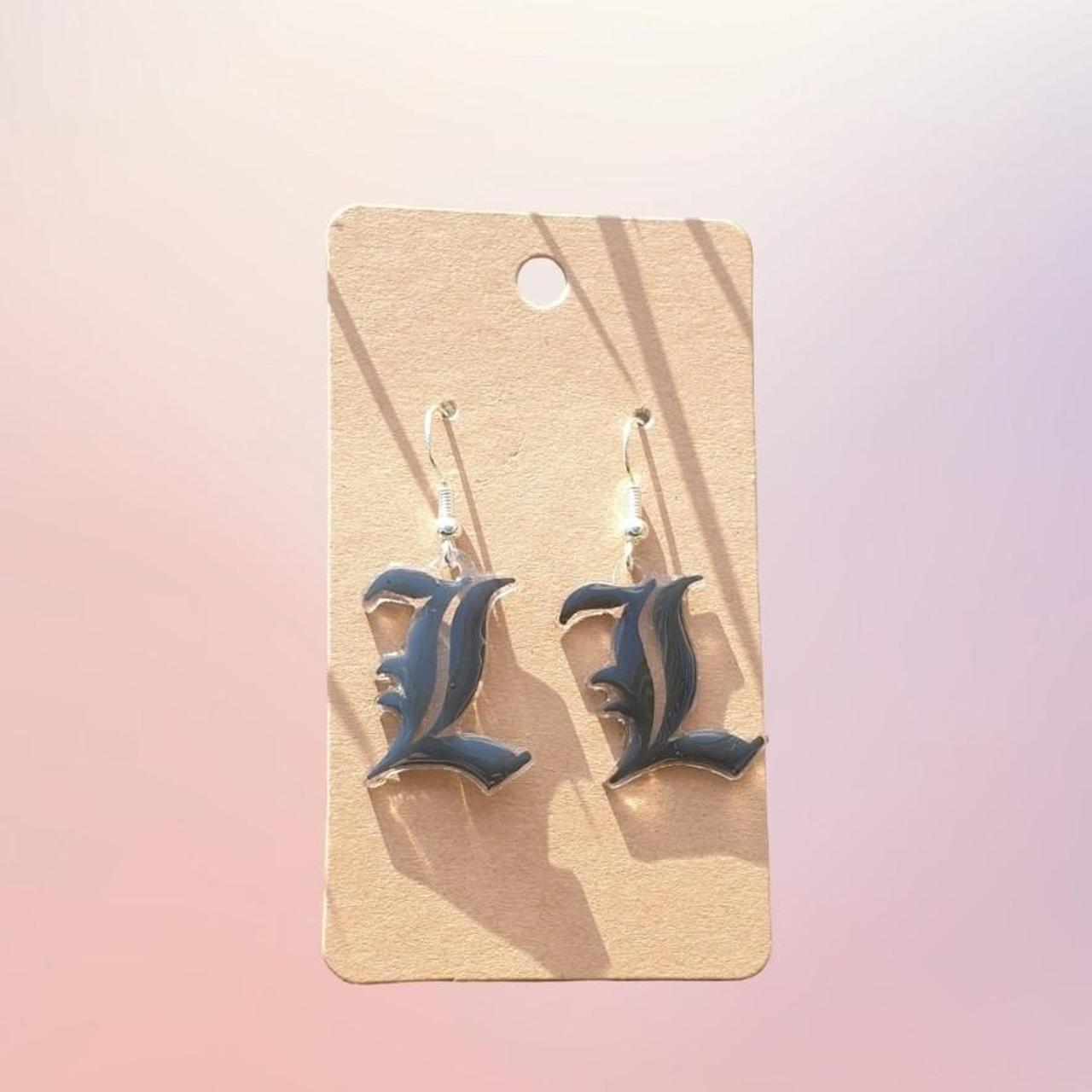 L from death note inspired earrings Handmade... - Depop