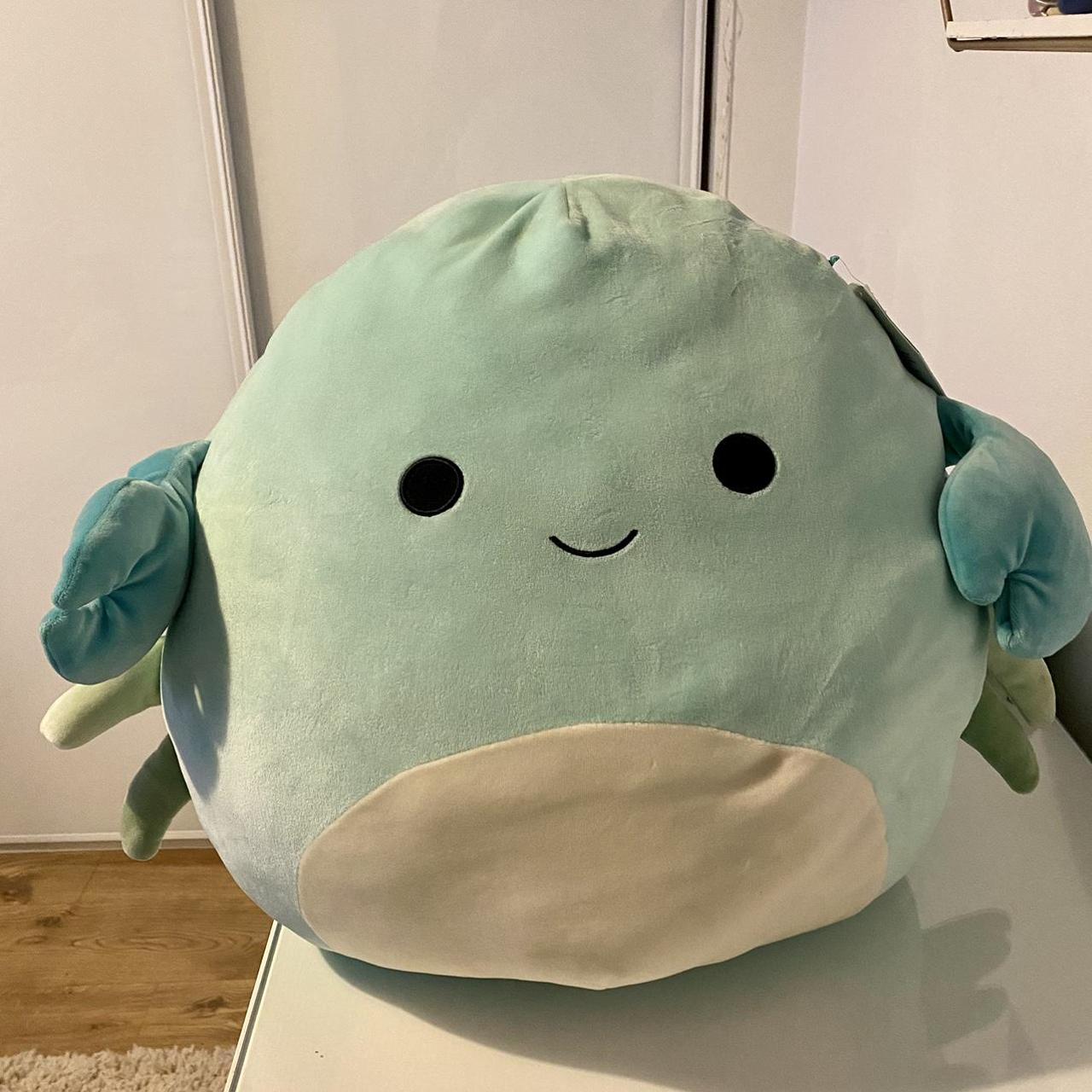 Alex Xandra 14” Squishmallow Blue with Green Crab... - Depop