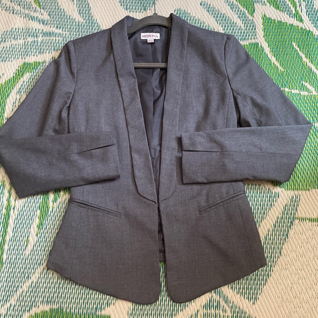 Merona Women's Navy Jacket | Depop