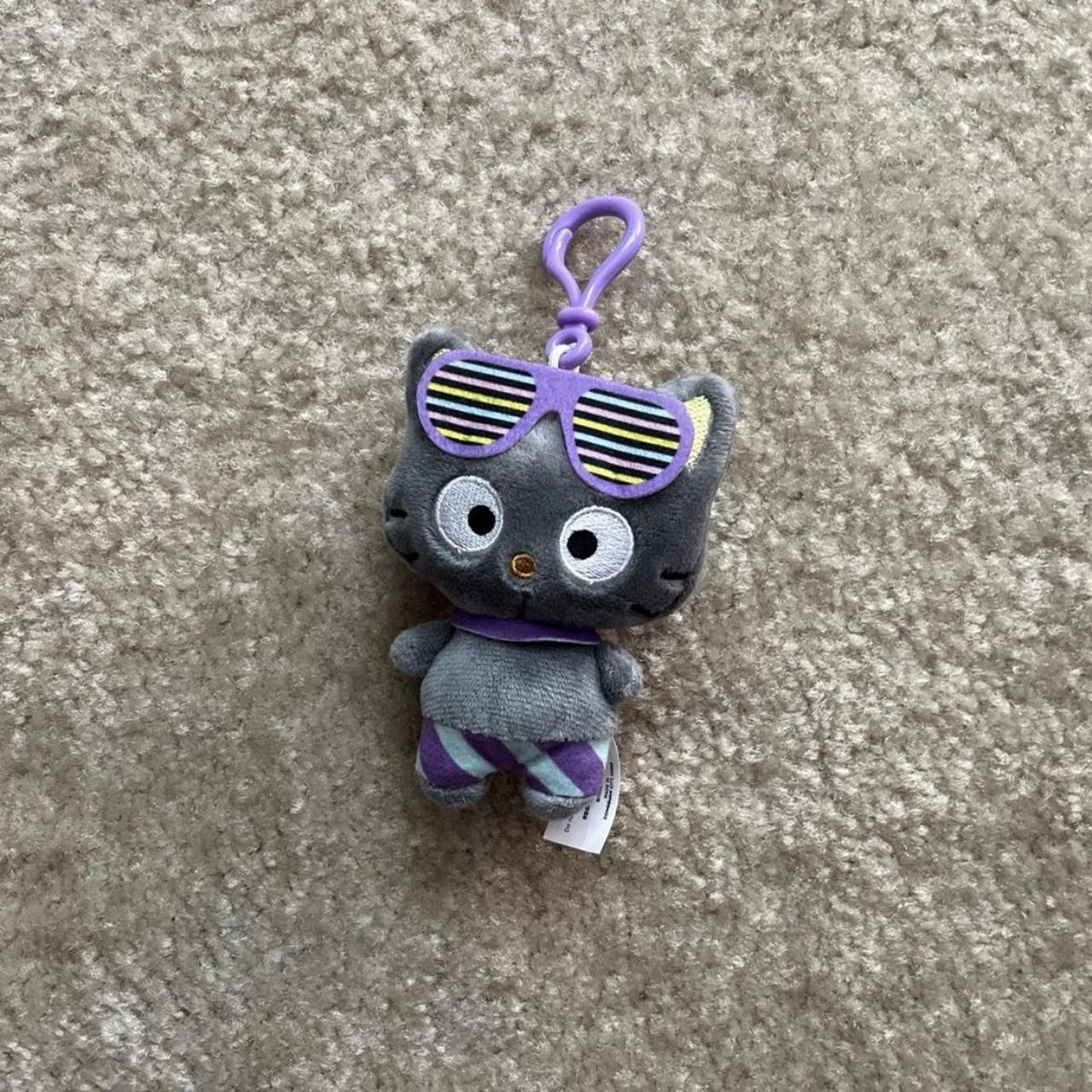sanrio chococat plush keychain great condition... - Depop