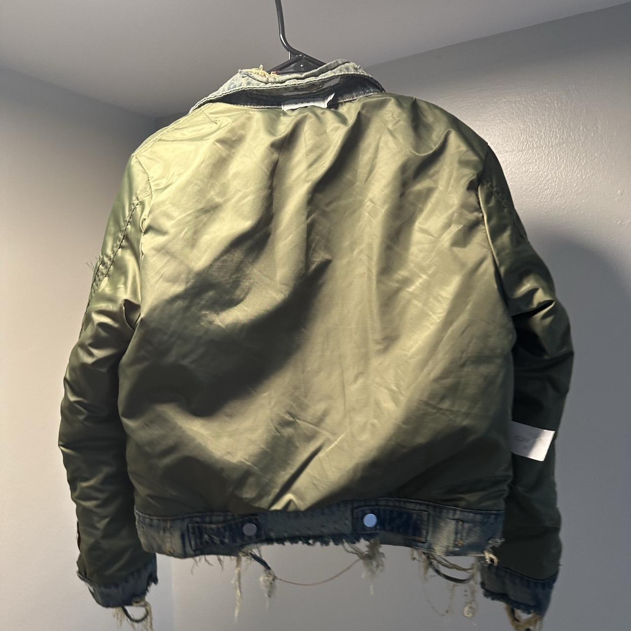 MNML Reversible Bomber Jakcet Fits like Trucket... - Depop