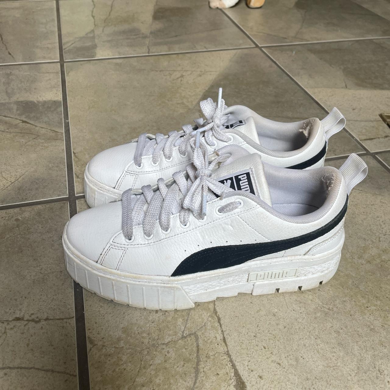 PUMA Mayze platform sneakers Girls - 6.5C (wide) I... - Depop