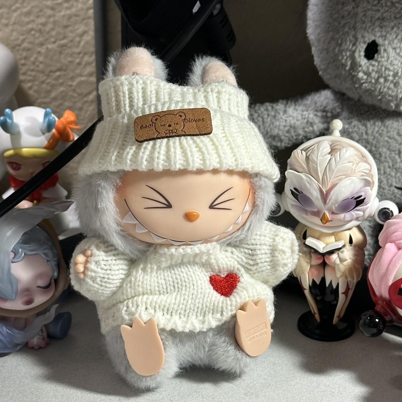 have a seat hehe labubu with clothes i’ll include... - Depop