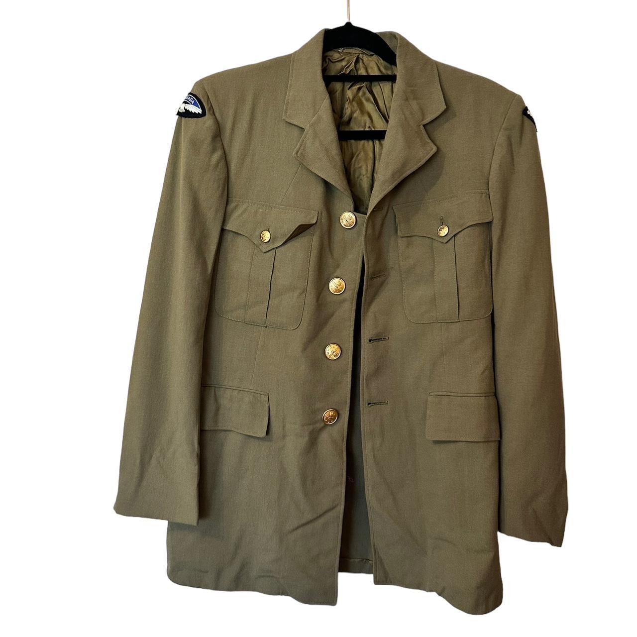 RCAF Royal Canadian Air Force Khaki Jacket TIP TOP... - Depop