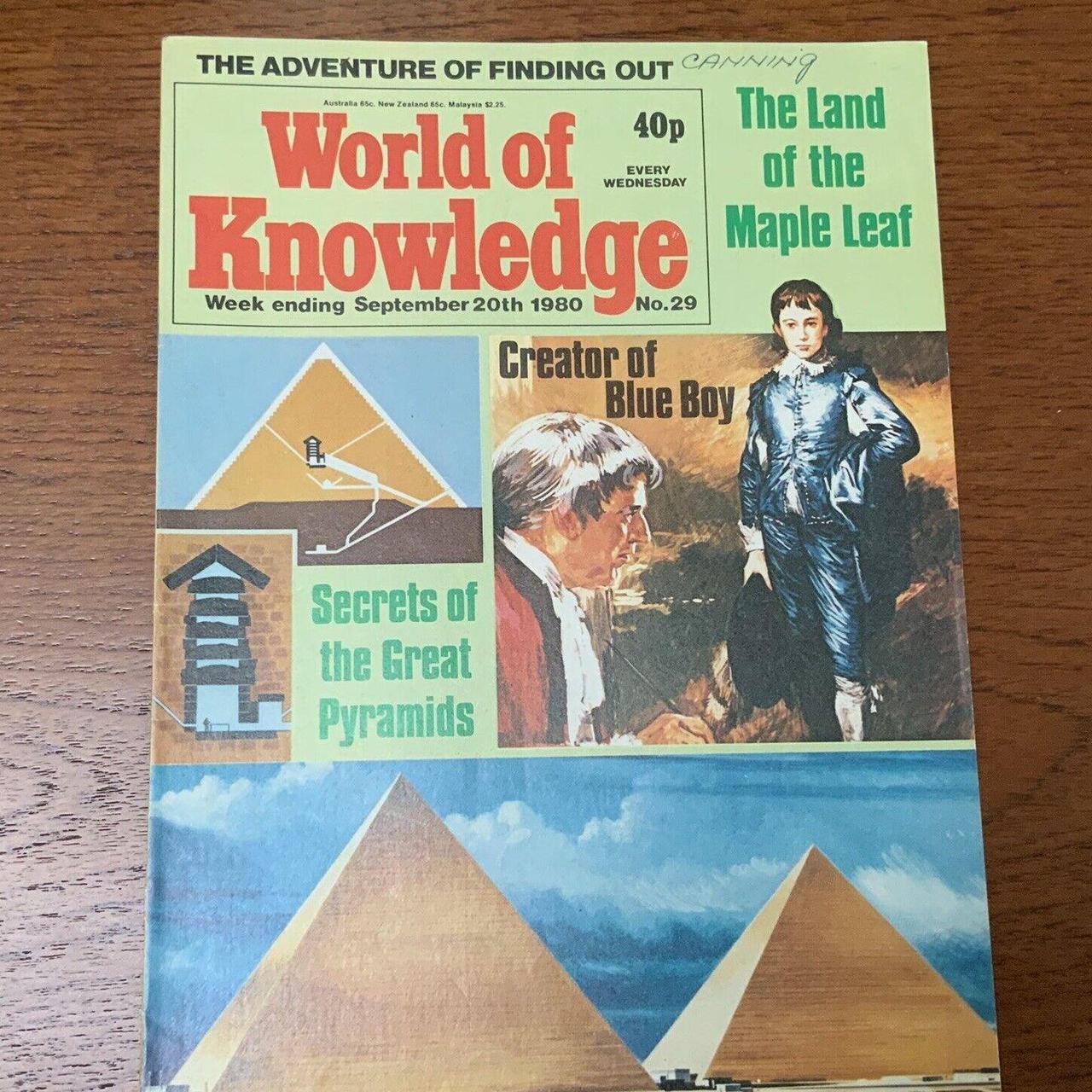 WORLD OF KNOWLEDGE Magazine Issue 29 Collectors 20... - Depop