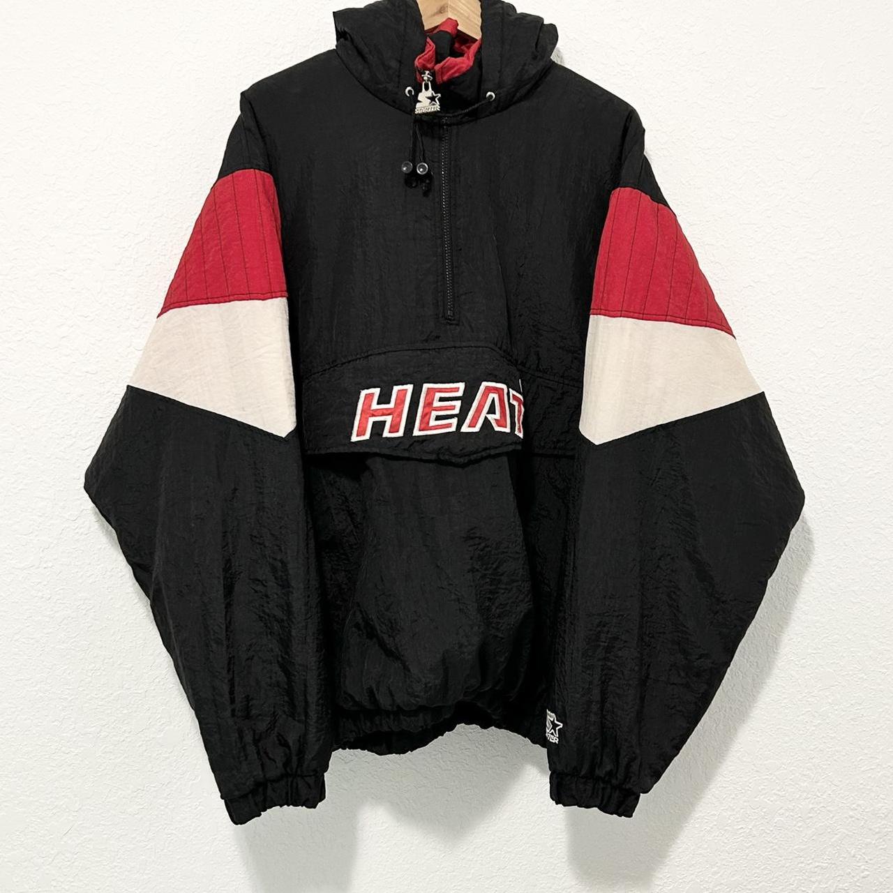 Vintage 90s Miami Heat Starter Jacket • Size: XL •... - Depop