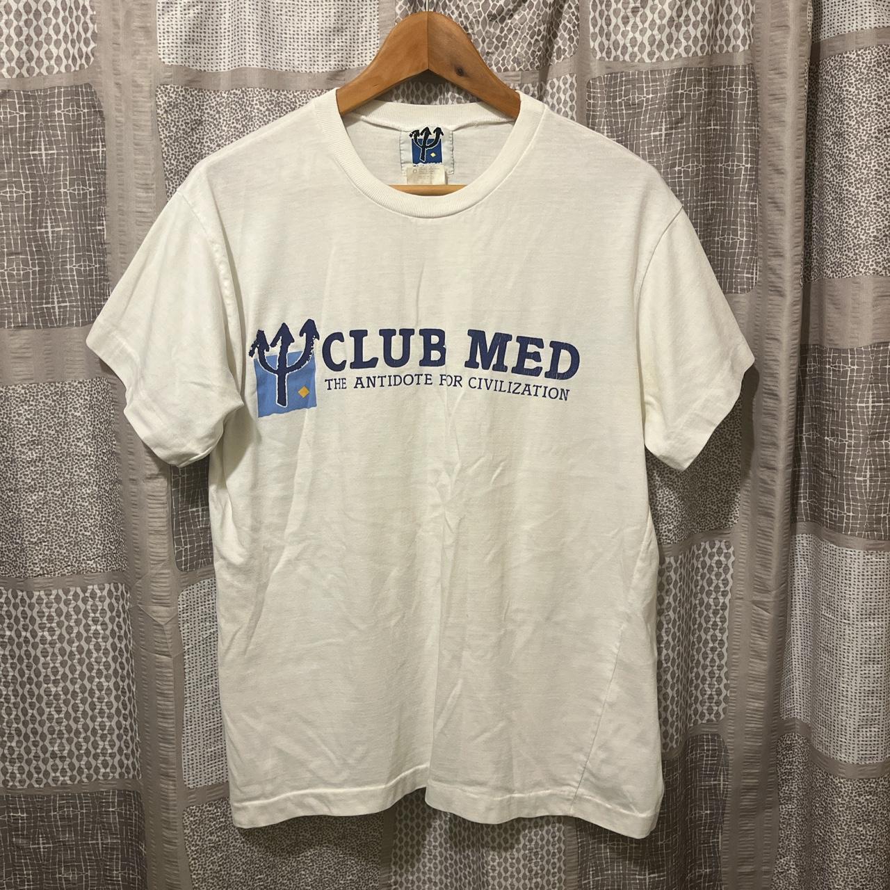 Vintage Club Med T shirt single stitch great... - Depop
