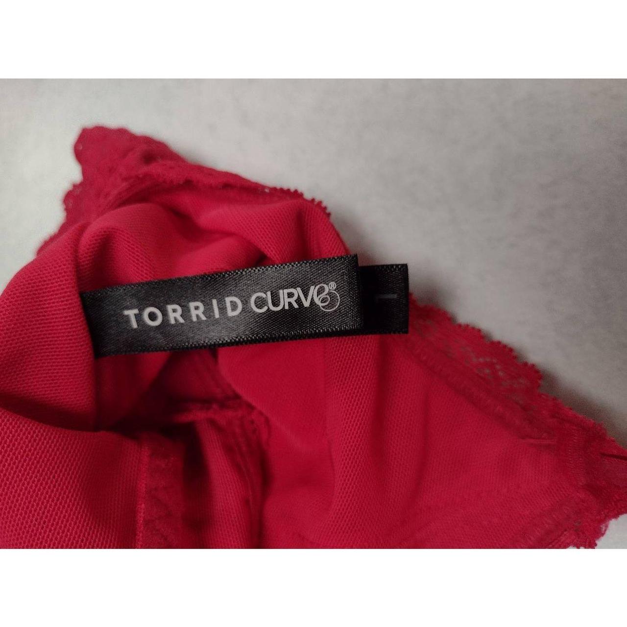 Torrid Size 1 Red Lace Bralette Smoke Free Home... - Depop