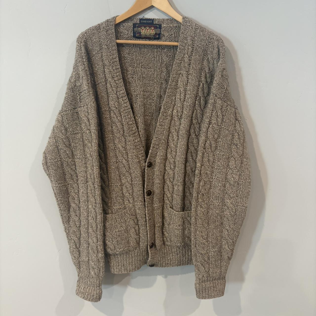 Vintage Ralph Lauren Chaps Hand Knit Cardigan... | Depop