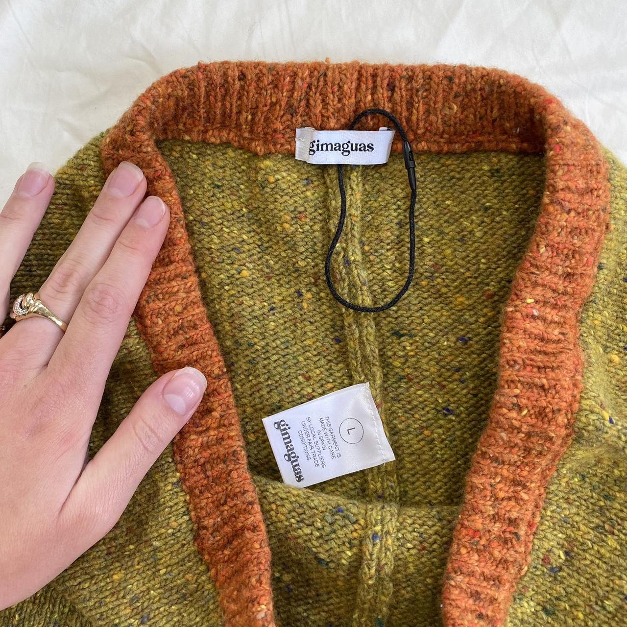 Gimaguas Rodeo knit micro mini shorts in khaki green... - Depop