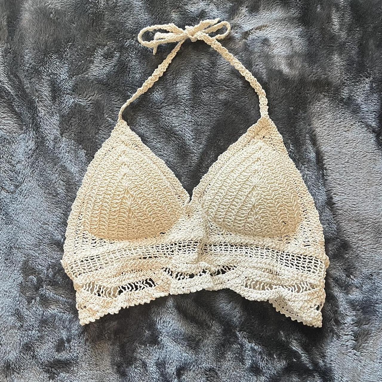 crochet / knit bathing suit or tank top !! pretty... - Depop