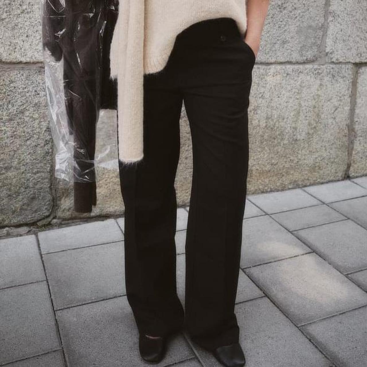 NA-KD x Moa Mattson 90s Black button low waist baggy... | Depop